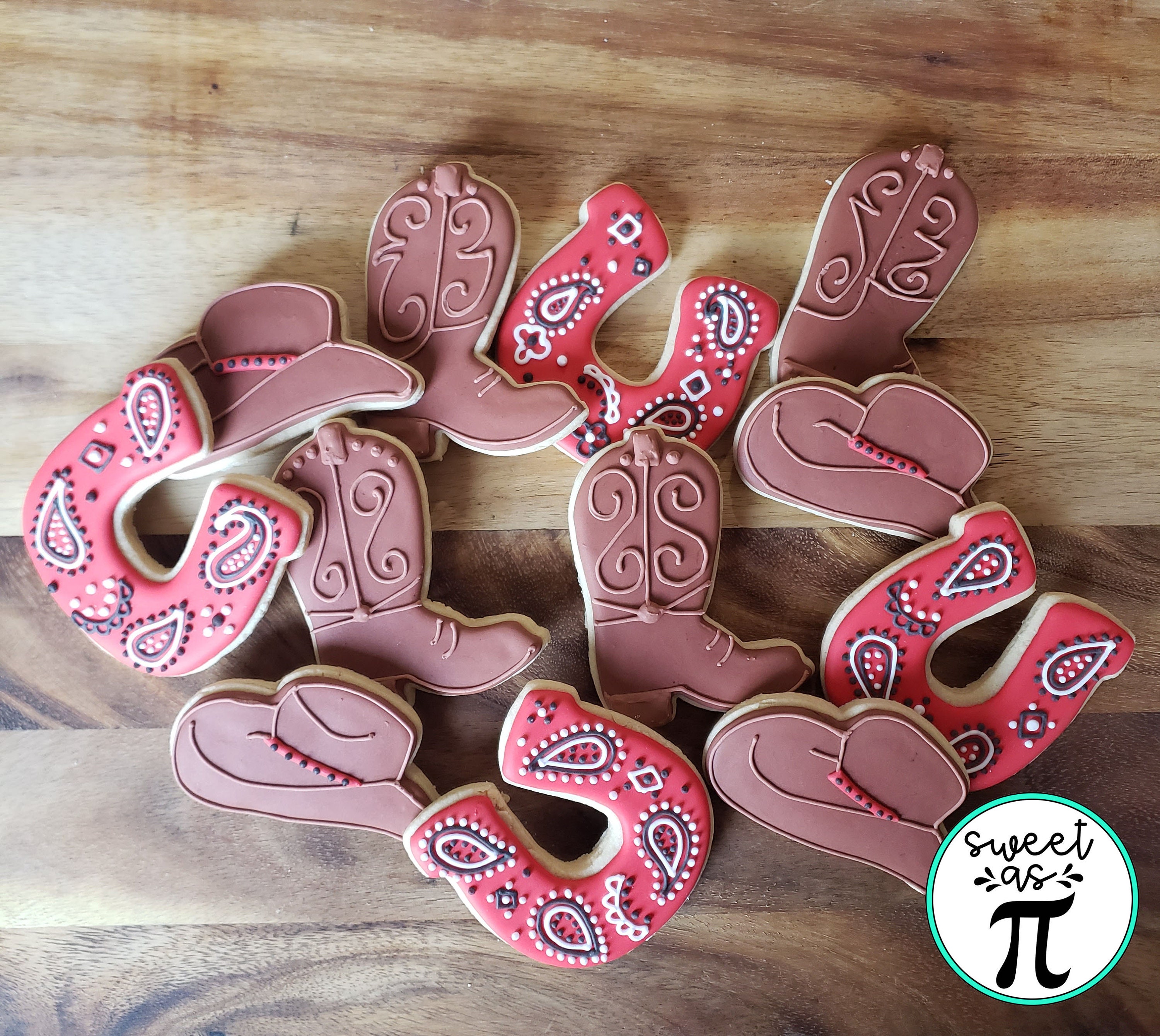 Cowboy Themed Cookies Decorated Sugar Cookies | Etsy