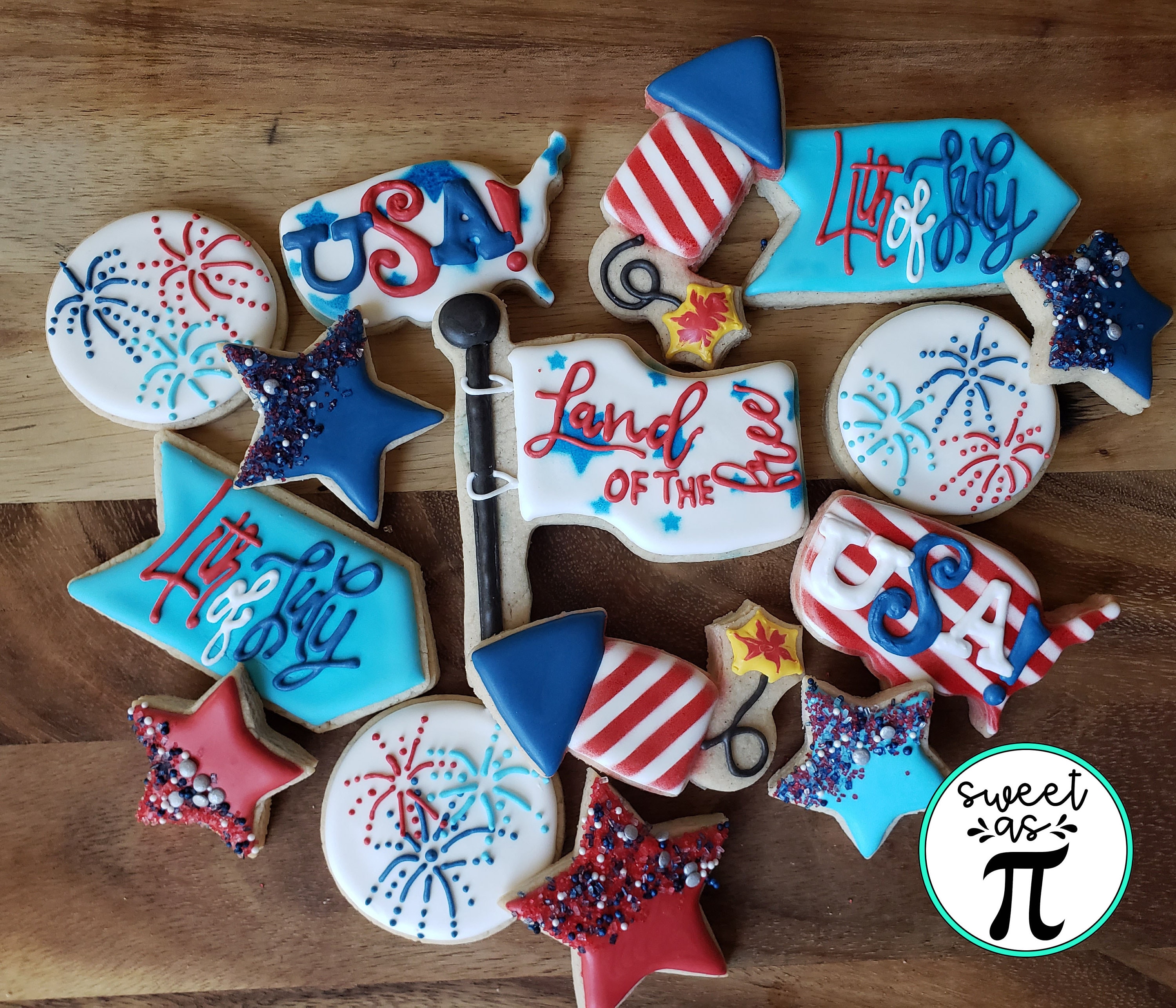 4th of July Decorated Sugar Cookies: Patriotic USA Theme - Etsy
