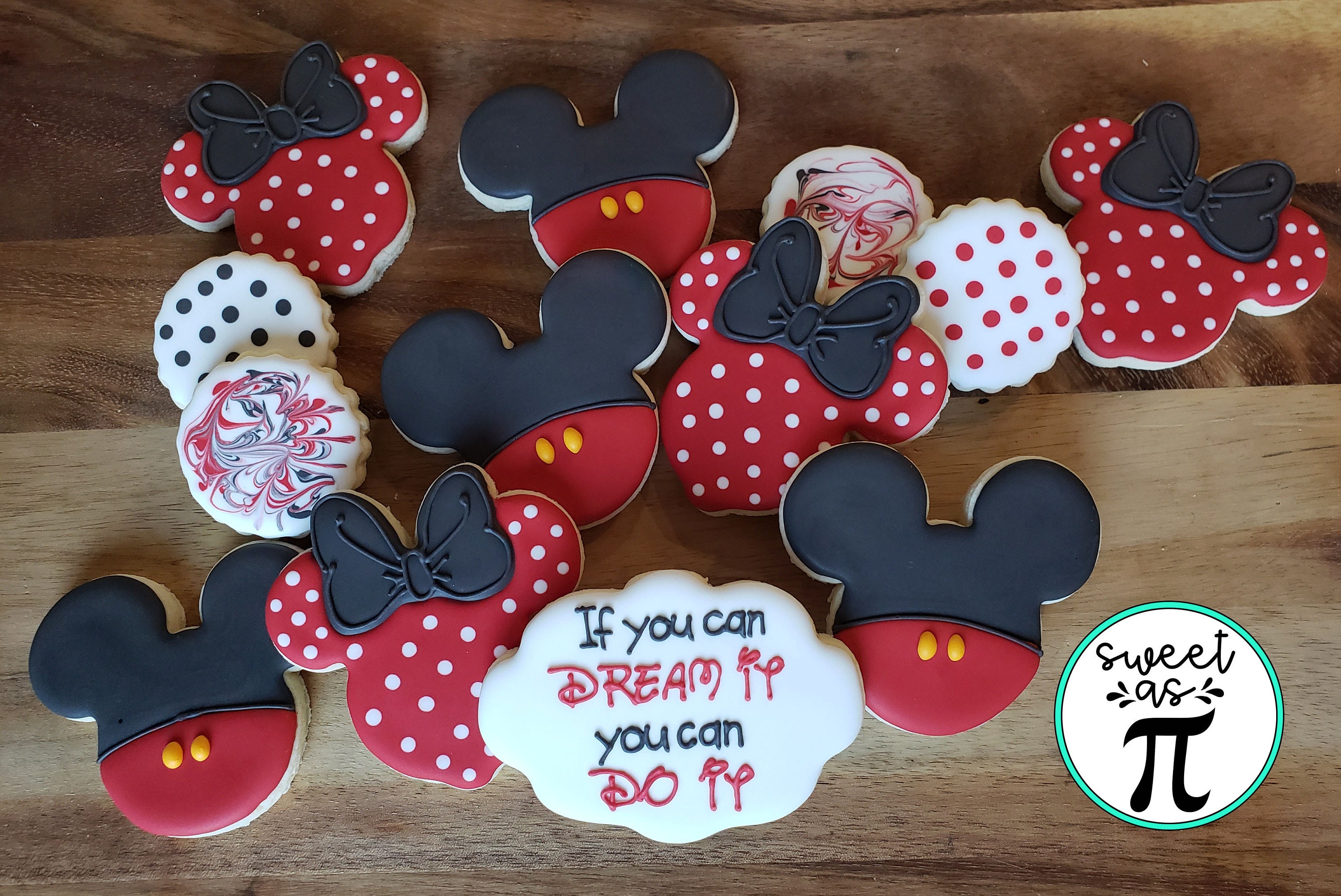 Mickey and Minnie Mouse Cookies - Decorated Sugar Cookies - Etsy