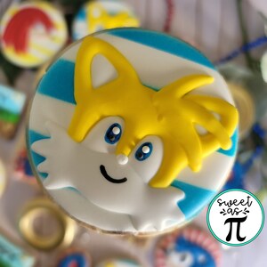 Sonic Hedgehog Birthday Sugar Cookies: Decorated Party Favors - Etsy