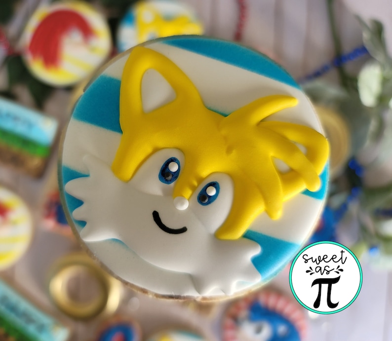 Sonic Hedgehog Birthday Sugar Cookies: Decorated Party Favors - Etsy