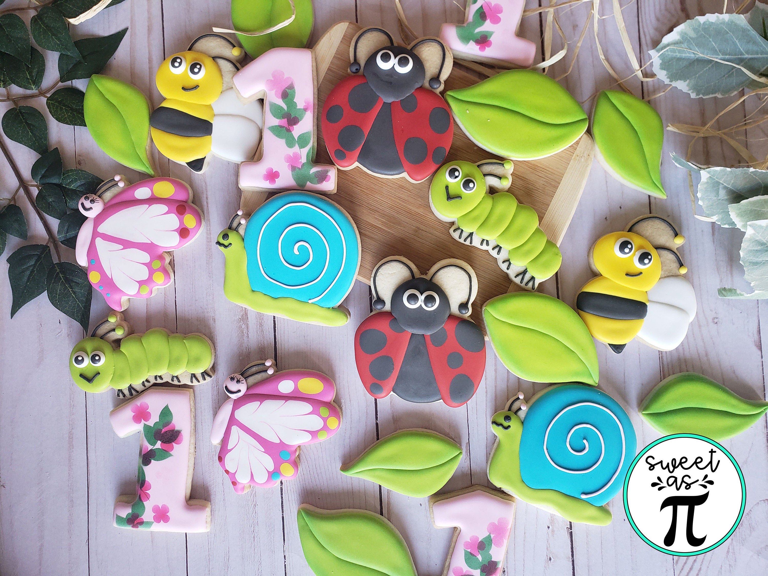 Cute Bug Garden Themed Birthday Sugar Cookies Decorated | Etsy