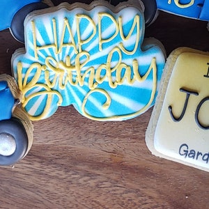 Driving Themed Birthday Sugar Cookies - Decorated Sugar Cookies - Etsy