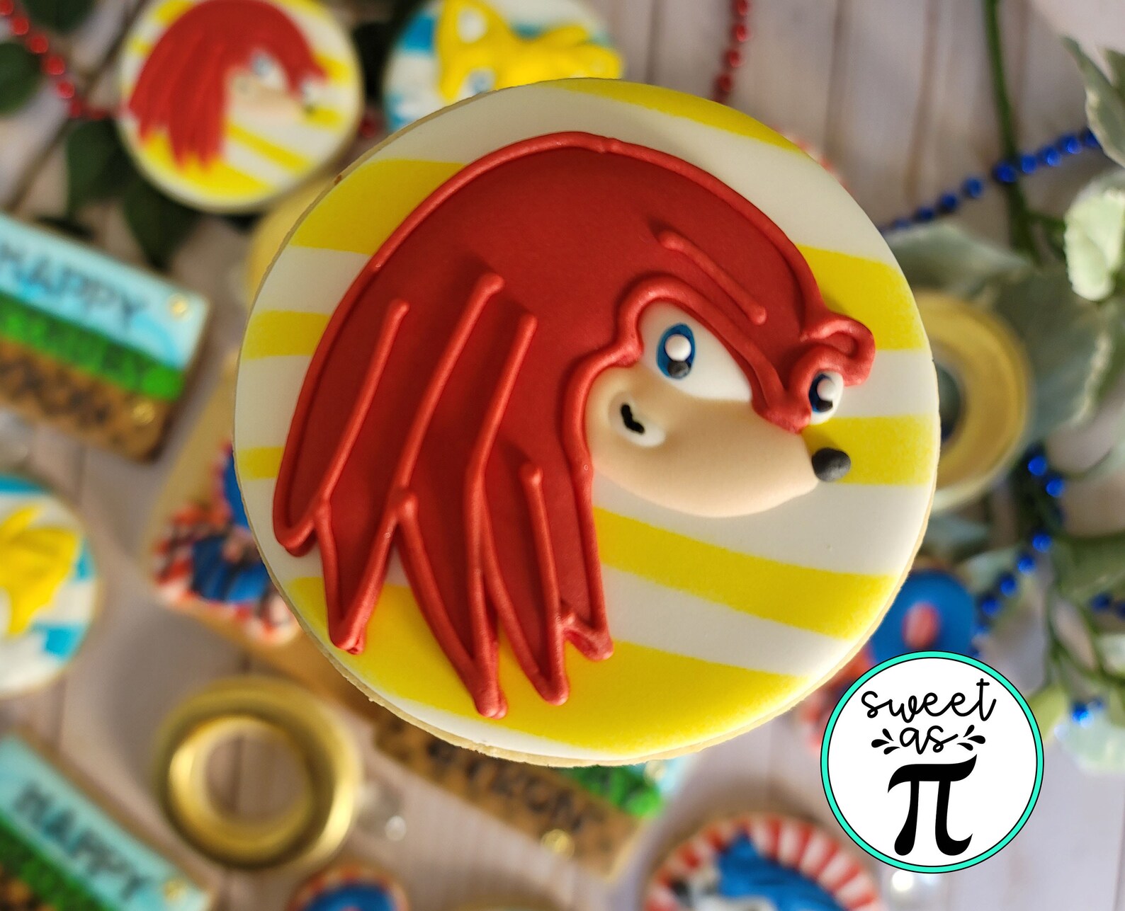 Sonic Hedgehog Birthday Sugar Cookies: Decorated Party Favors - Etsy