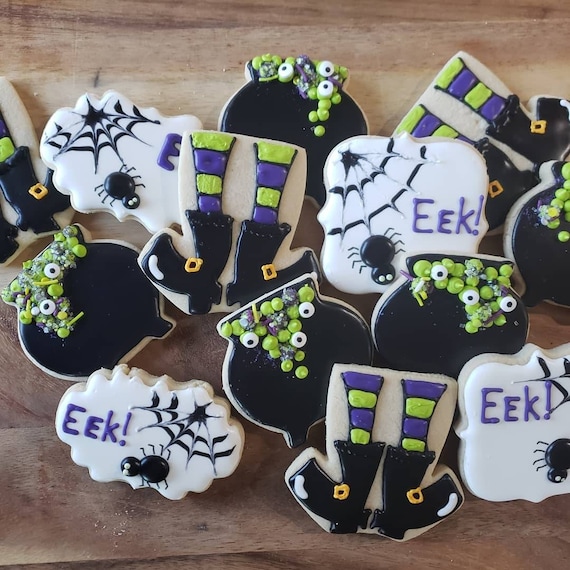 Halloween Witch Cookies Decorated Sugar Cookies | Etsy