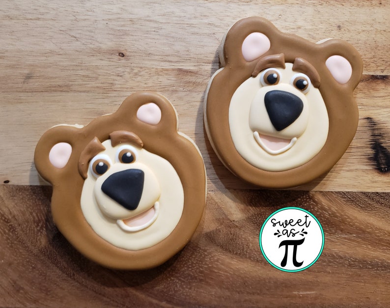 Masha & the Bear Themed Sugar Cookies Decorated Sugar - Etsy