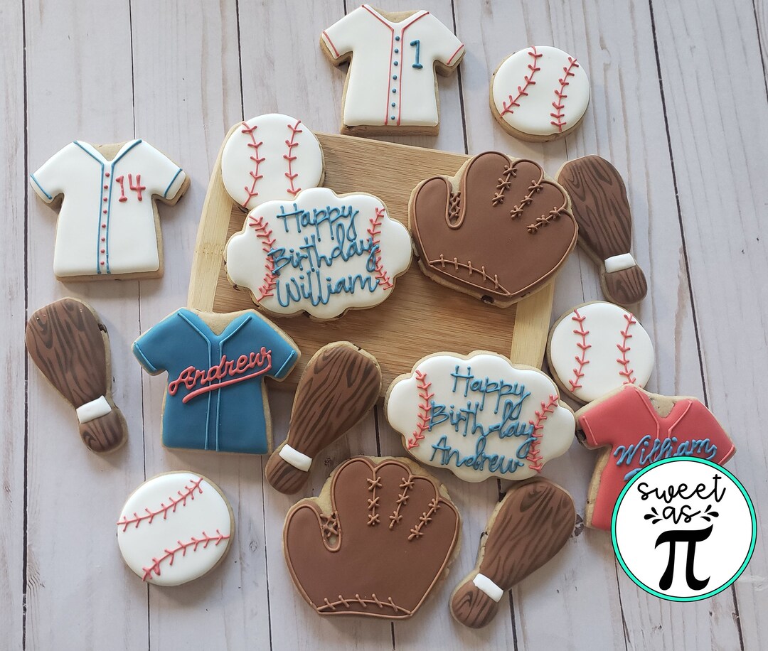 Baseball Sugar Cookies - Perfect for Birthday or Special Gift - Etsy
