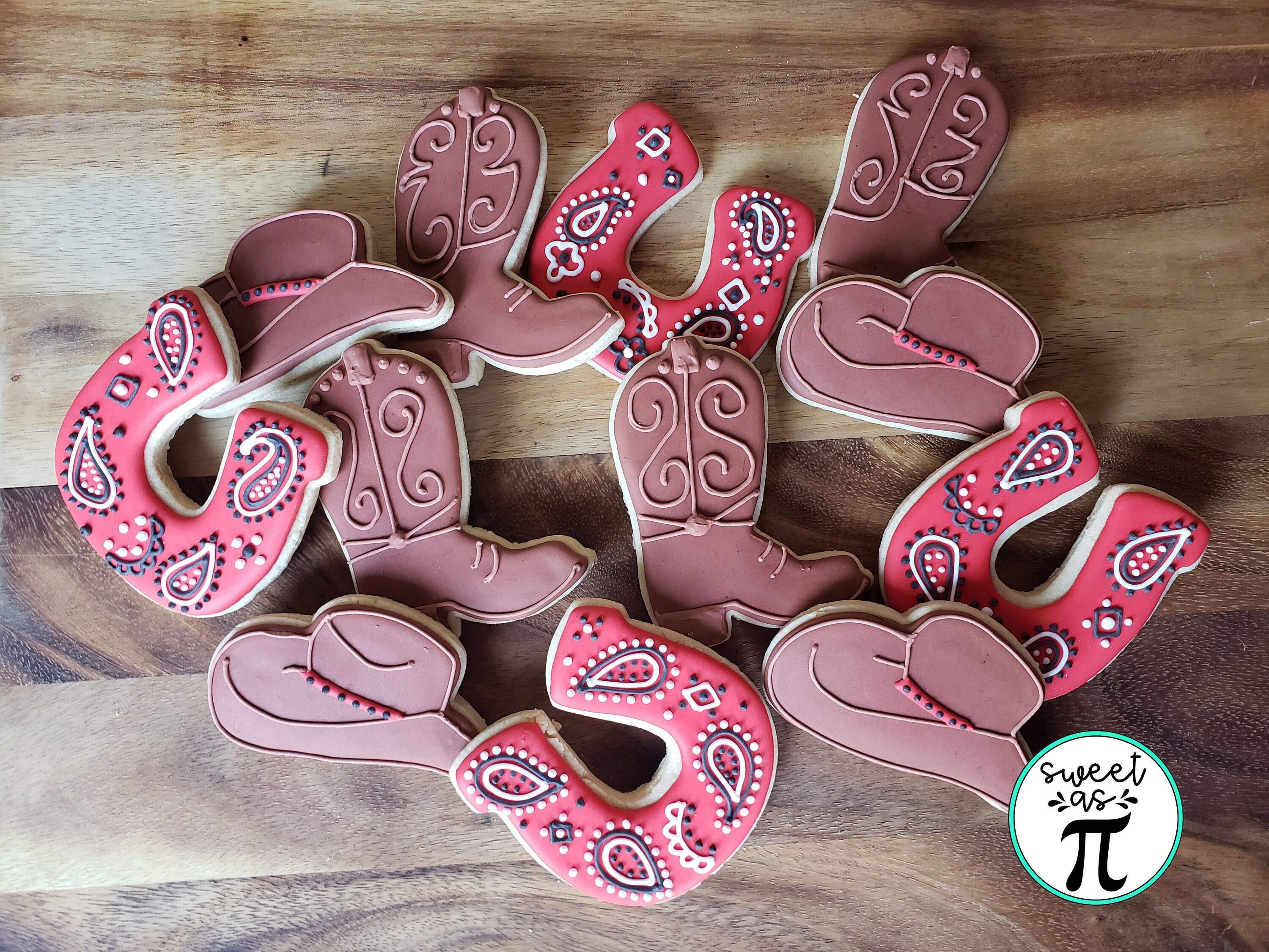 Cowboy Themed Cookies Decorated Sugar Cookies | Etsy