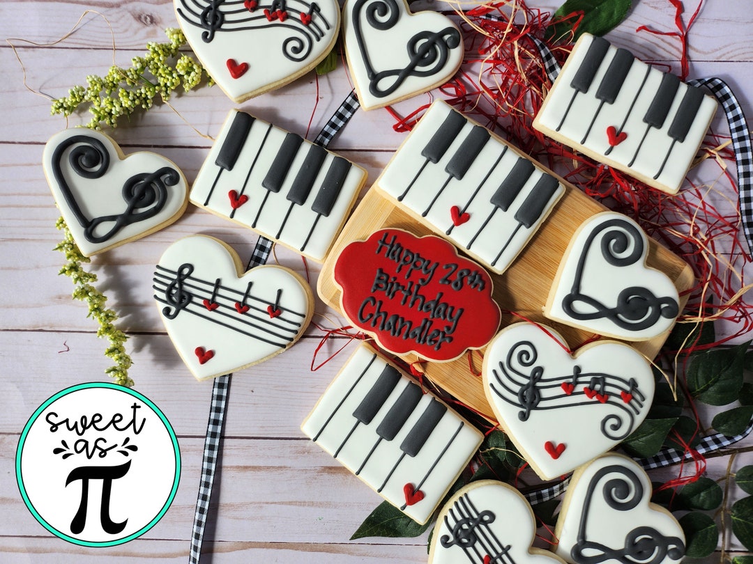 Music Lover Decorated Sugar Cookies - Etsy