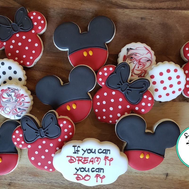 Mickey Mouse Cookies - Etsy