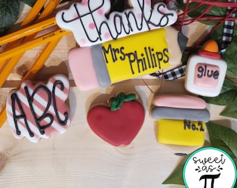 Back to School Pops, Teacher Appreciation Week Cookies, 12 LARGE ...