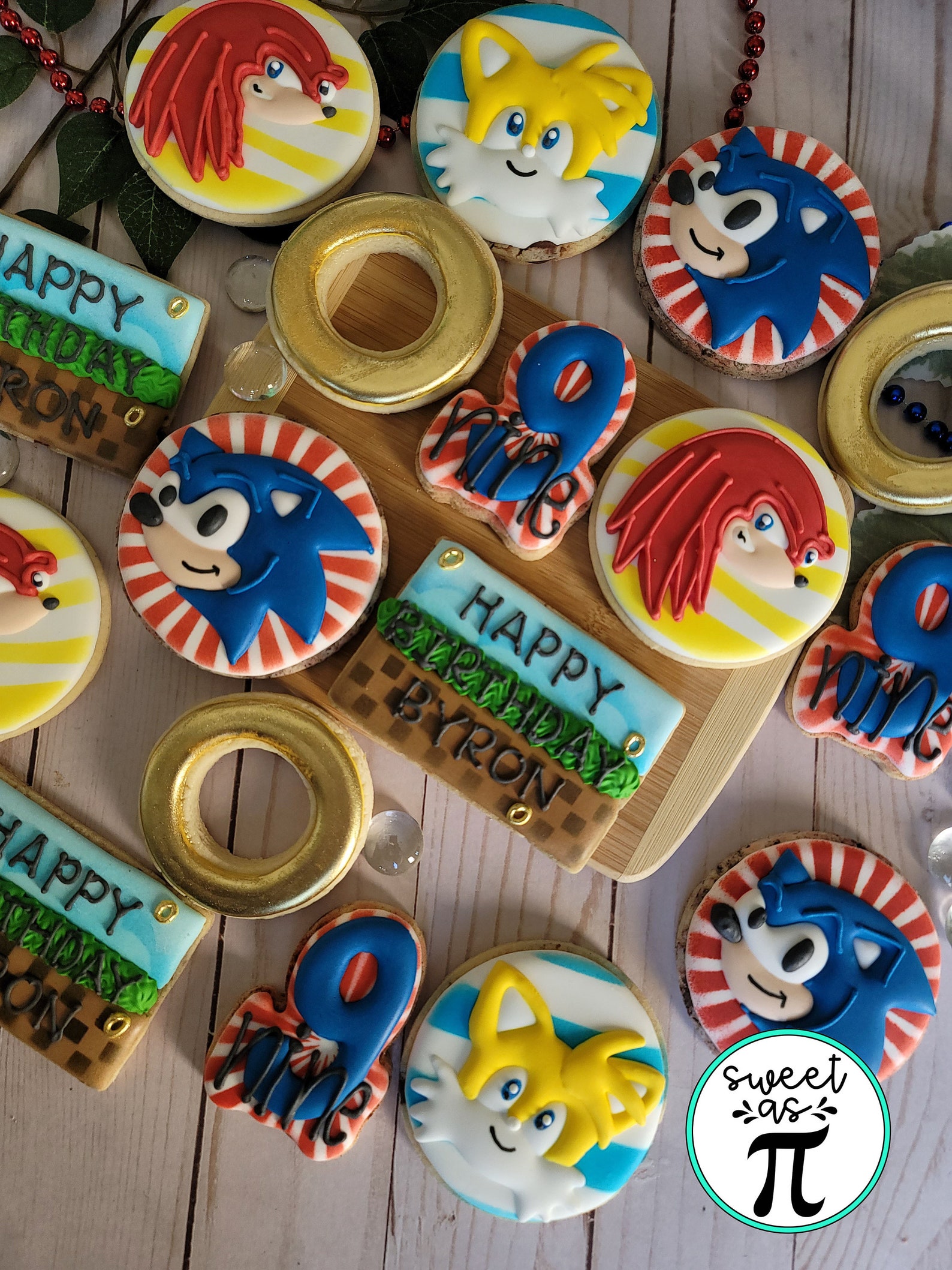Sonic Hedgehog Birthday Sugar Cookies: Decorated Party Favors - Etsy
