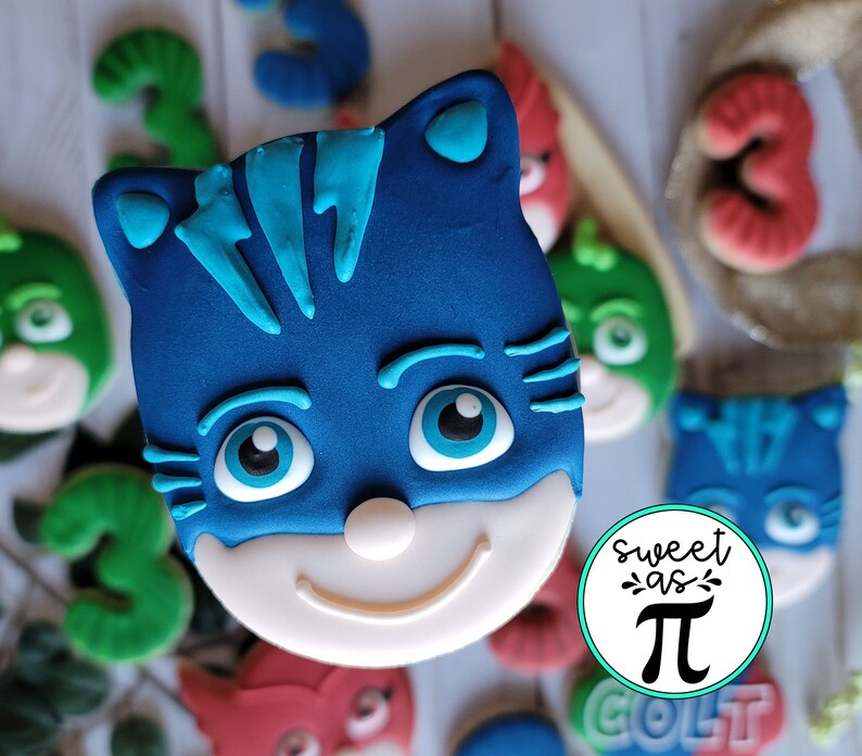 PJ Masks Themed Sugar Cookies Decorated Sugar Cookies | Etsy