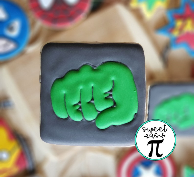 Superhero Themed Birthday Sugar Cookies Decorated Sugar | Etsy