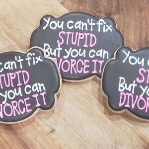 Divorce Cookies - Decorated Sugar Cookies - Etsy