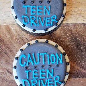 Driving Themed Birthday Sugar Cookies Decorated Sugar - Etsy