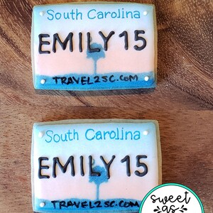 Driving Themed Birthday Sugar Cookies - Decorated Sugar Cookies - Etsy