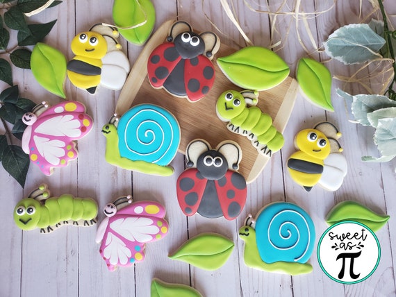 Cute Bug Garden Themed Birthday Sugar Cookies Decorated | Etsy