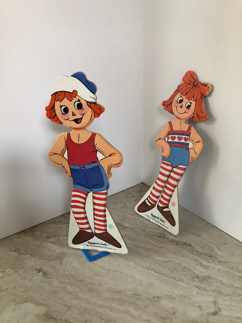Vintage Raggedy Ann and Andy Paper Dolls | Etsy