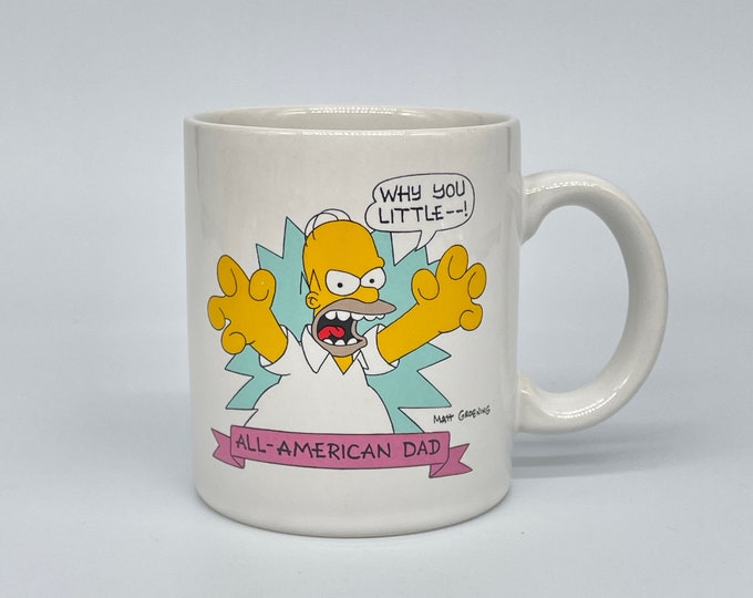 The Simpsons Mug Homer Simpson Vintage Coffee Mug One of the Bunch 1990 ...
