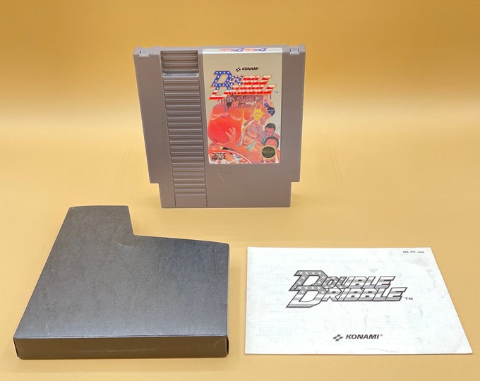 Double Dribble With Instructions - Vintage NES Game - Etsy