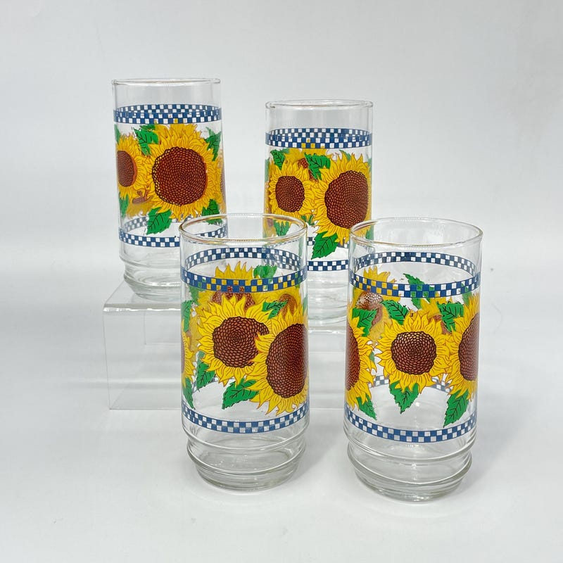Sunflower Glasses - Etsy