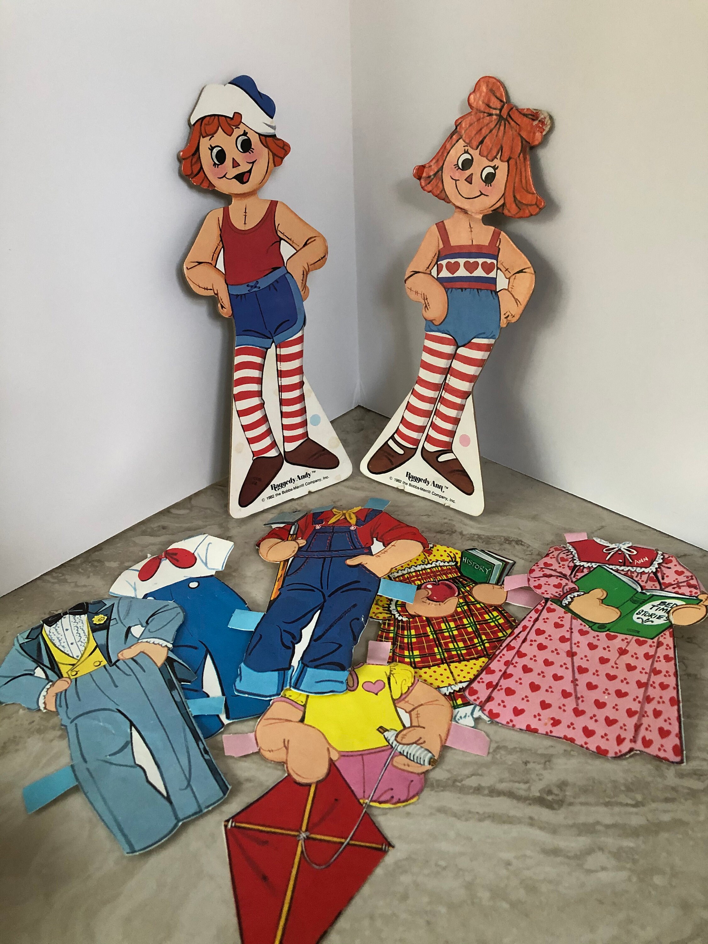 Vintage Raggedy Ann and Andy Paper Dolls | Etsy