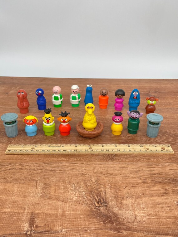 Complete Set Vintage Fisher Price Sesame Street Figures Etsy Canada