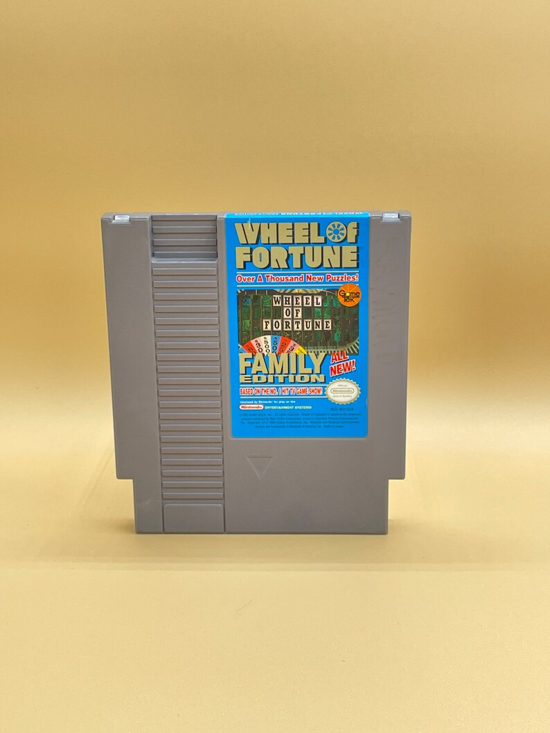 Wheel of Fortune Family Edition Vintage NES Game - Etsy