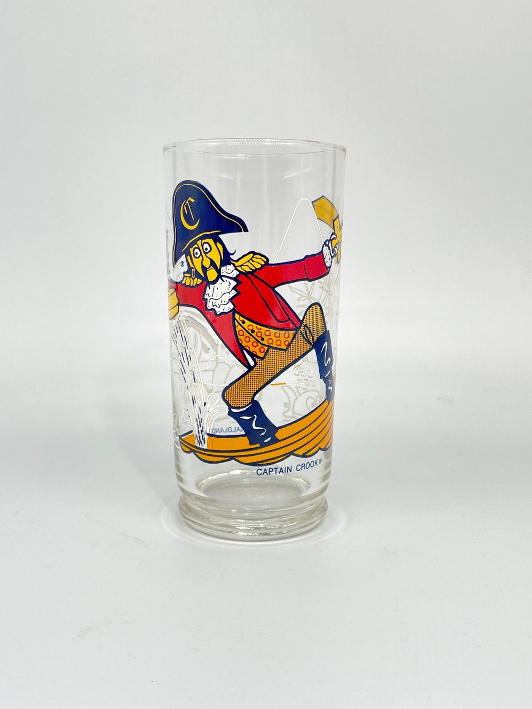 Vintage 1977 Mcdonald's Collector's Glass - Captain Crook - Etsy