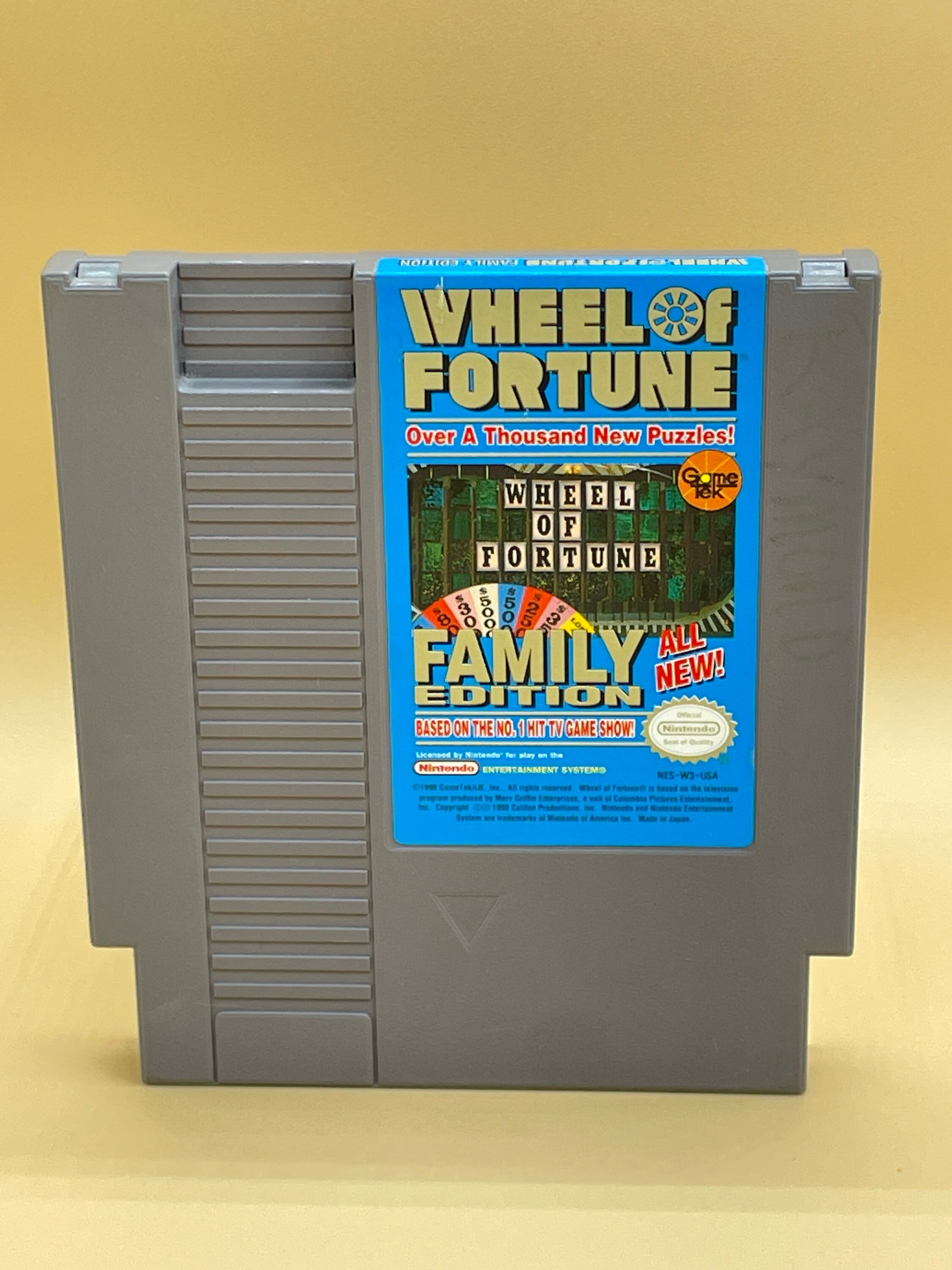 Wheel of Fortune Family Edition Vintage NES Game - Etsy