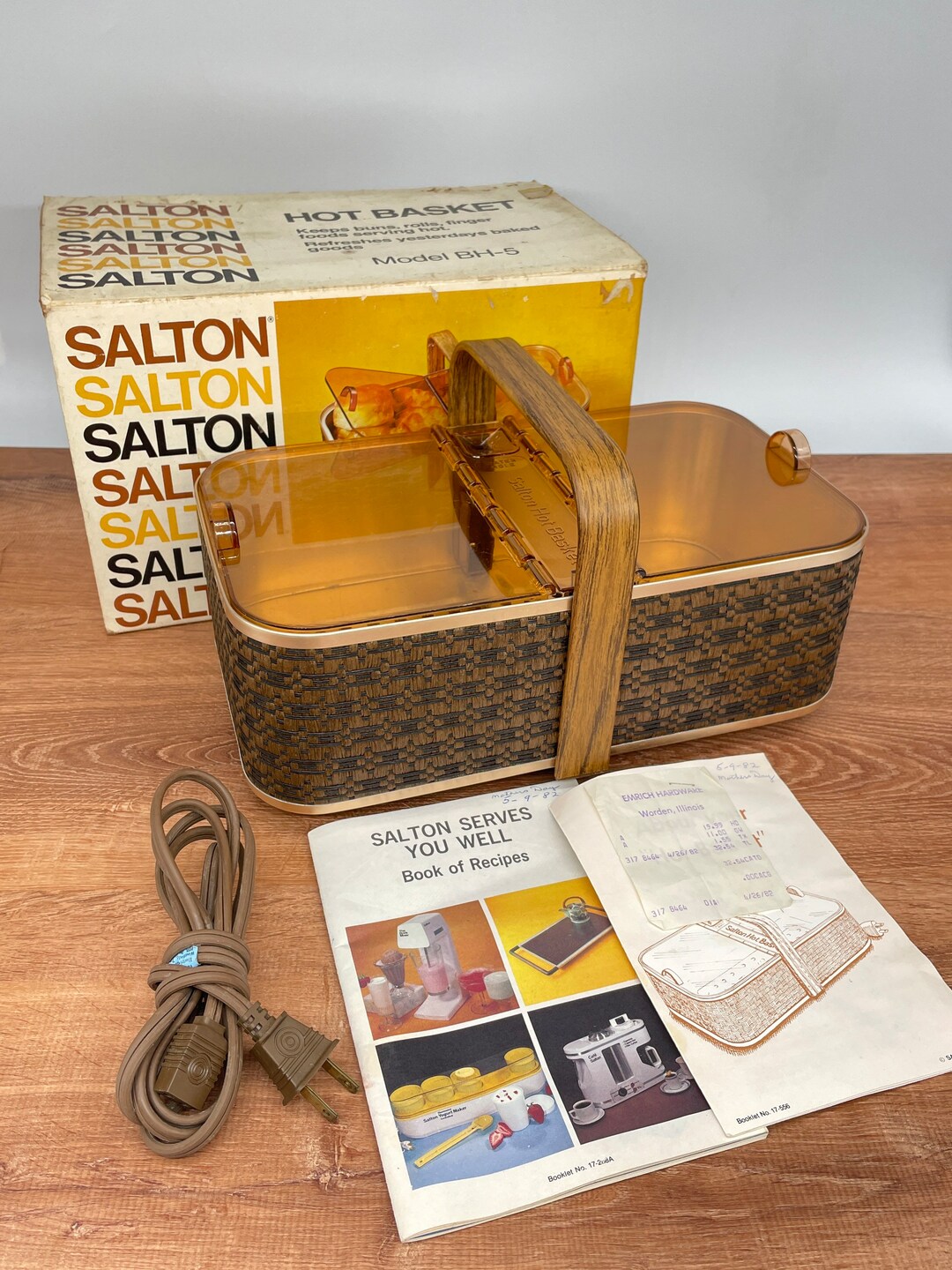 Vintage Salton Hot Basket Roll Refresher Warmer Model BH-5 - Etsy