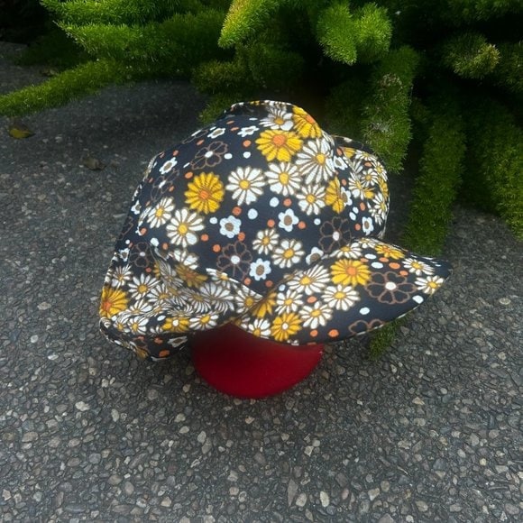 Aaardvarks Odd Ark Groovy 70's Floral Floppy Hippie Hat USA - Etsy