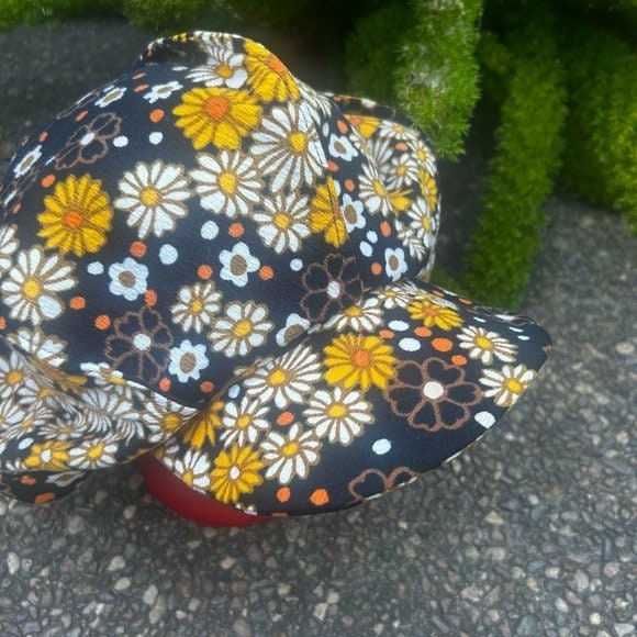 Aaardvarks Odd Ark Groovy 70's Floral Floppy Hippie Hat USA - Etsy