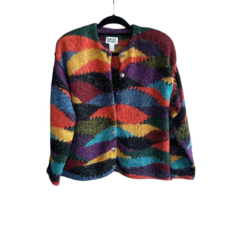 90s Colorful Sweater - Etsy