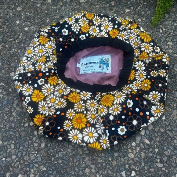 Aaardvarks Odd Ark Groovy 70's Floral Floppy Hippie Hat USA - Etsy