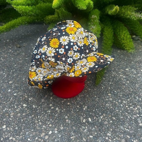 Aaardvarks Odd Ark Groovy 70's Floral Floppy Hippie Hat - Etsy