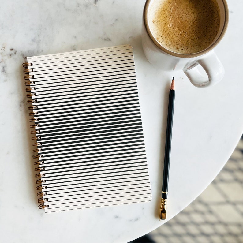 Optic Stripe Eco-friendly Journal by Studio Snerd - Etsy