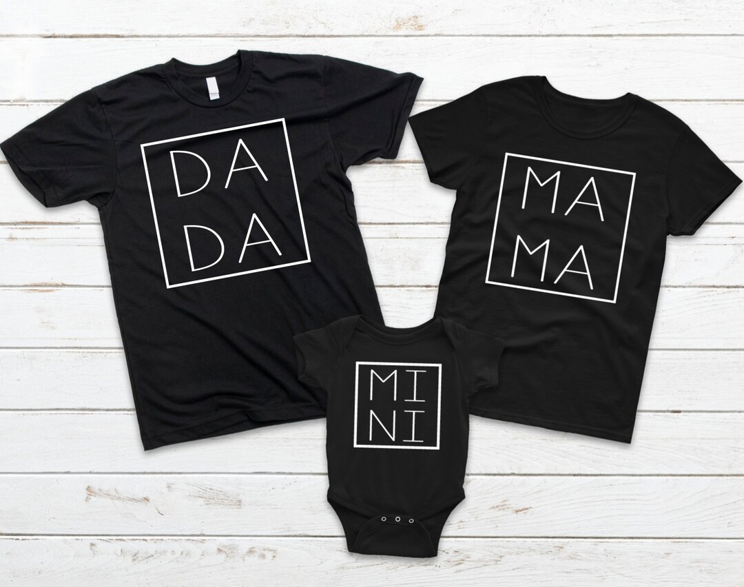 MAMA DADA MINI Shirts/ Family Set/ Matching Shirts/ Pregnancy - Etsy