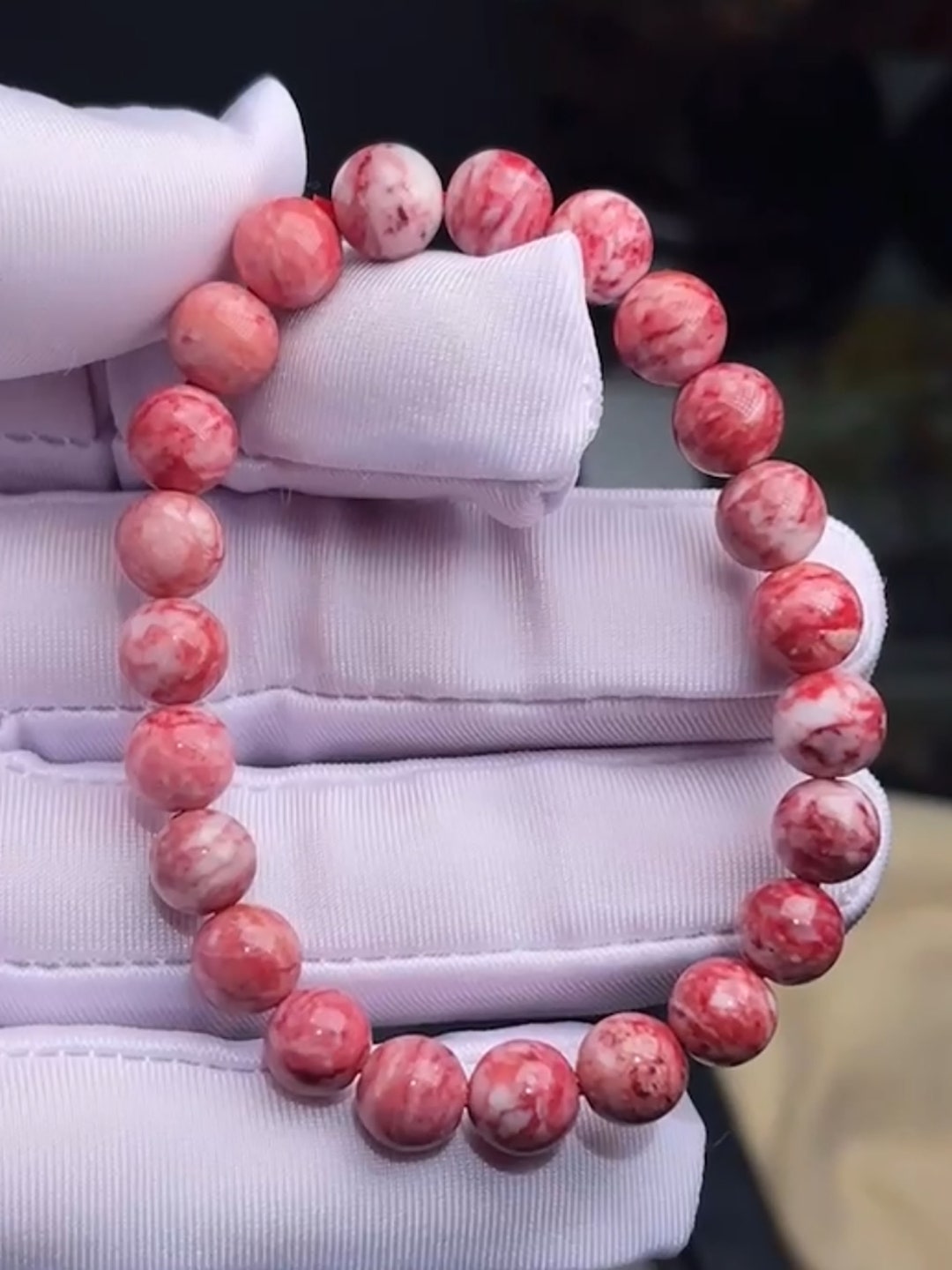 7A 8mm Natural Premium Cinnabar Bracelet Cinnabar Stone Healing ...