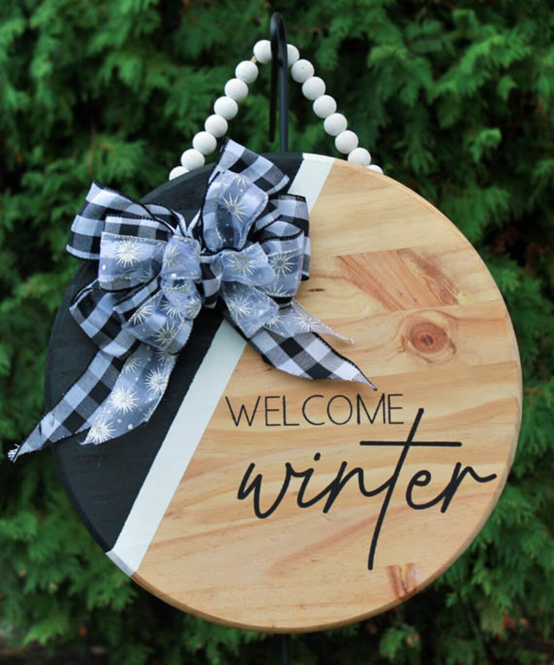 Welcome Winter Hanging Door Sign - Etsy