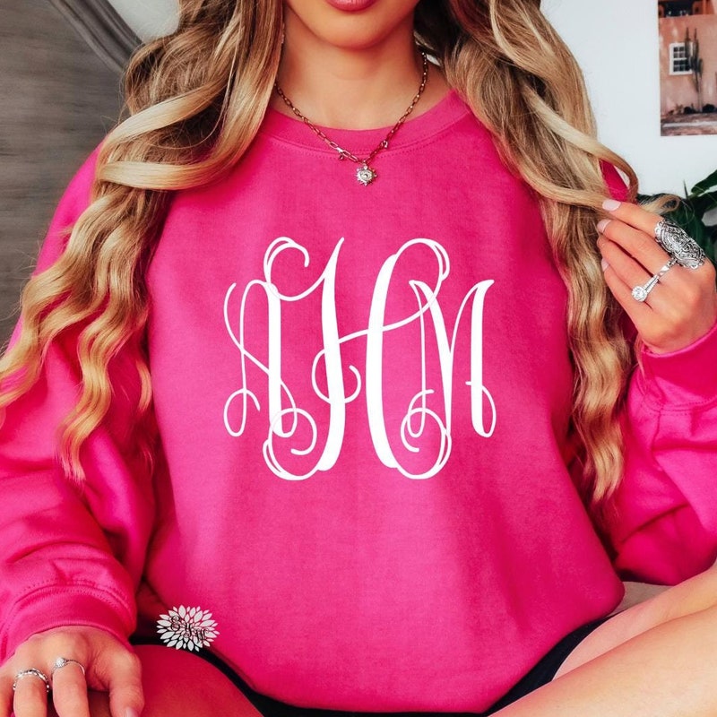 Monogram Sweatshirt - Etsy
