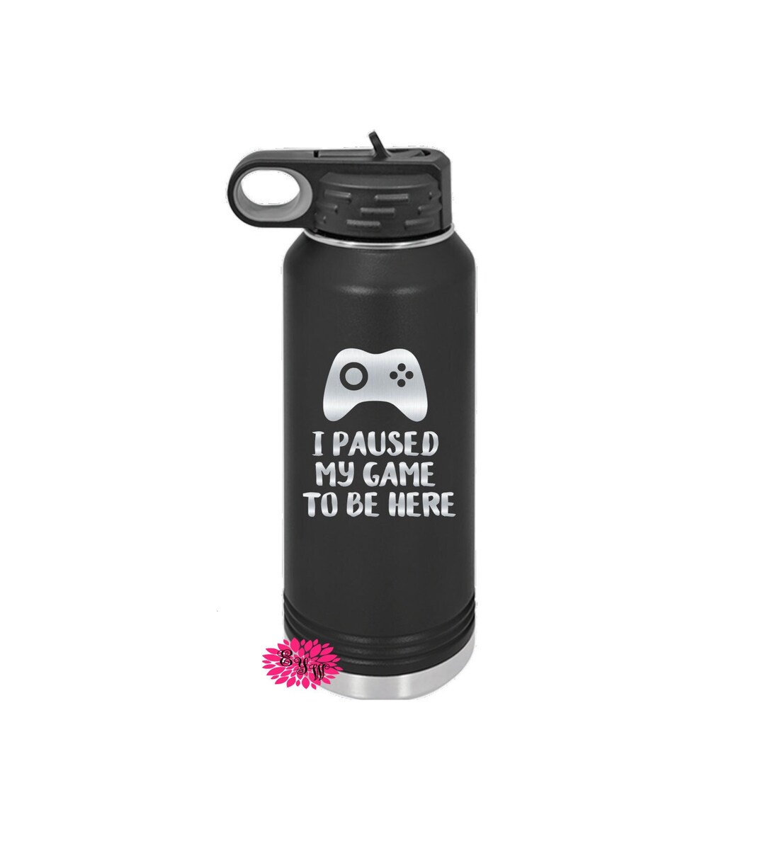 Engraved Water Bottle, Gamer Water Bottle, Etched Water Bottle With ...