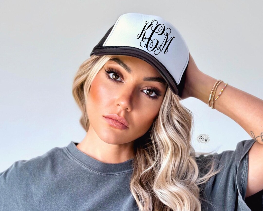 Otto Hat, Monogram Otto Hat, Monogram Trucker Hat, Monogrammed Otto ...
