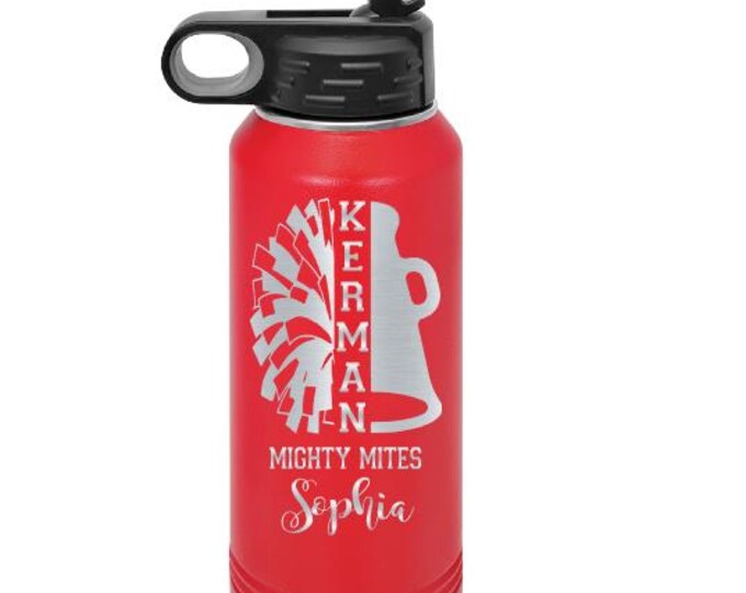 103 Red Engraved 40oz Water Bottles - Team Name: Kerman - 4 Squads ...