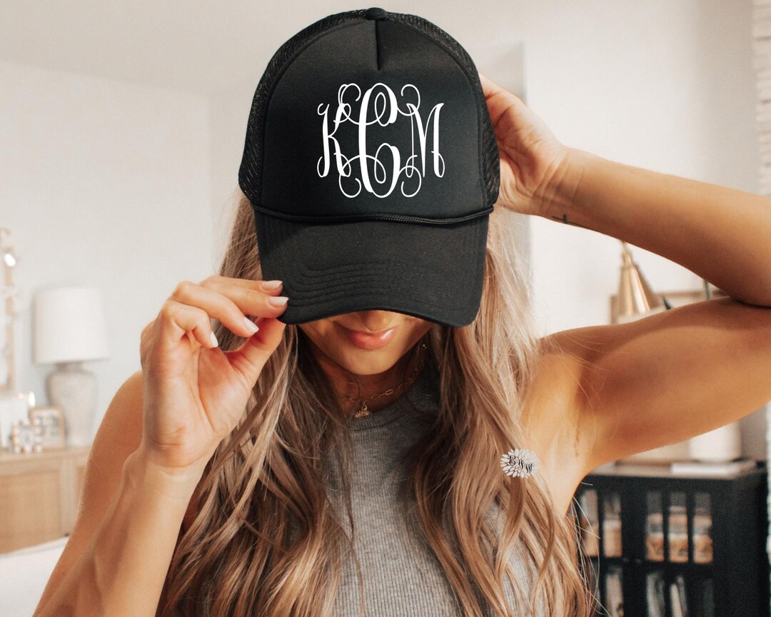 Otto Hat, Monogram Otto Hat, Monogram Trucker Hat, Monogrammed Otto ...