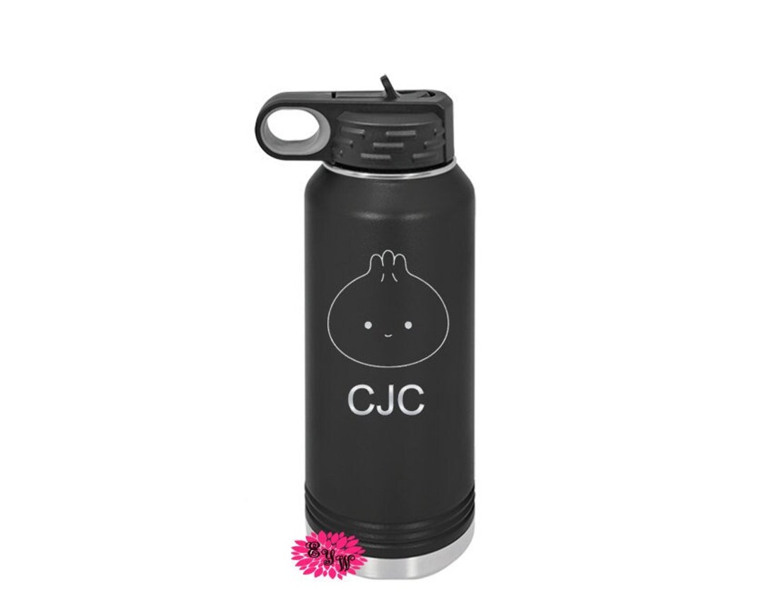 Engraved Water Bottle, Dumpling Water Bottle, Etched Water Bottle With ...