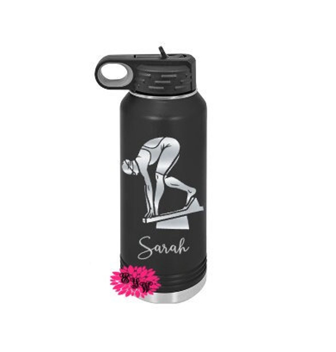 Engraved Water Bottle, Personalized Swim Bottle, Etched Water Bottle ...