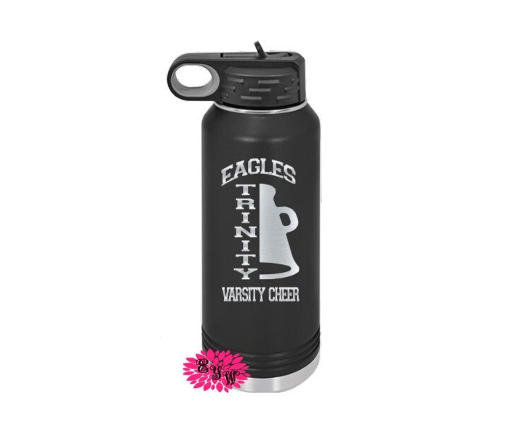 Cheer Bottle, Engraved Water Bottle, Personalized Cheerleader Water ...