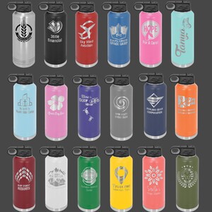 NEYSA Cheer 17 Orange 32oz Engraved Water Bottles Names in Font 64. - Etsy